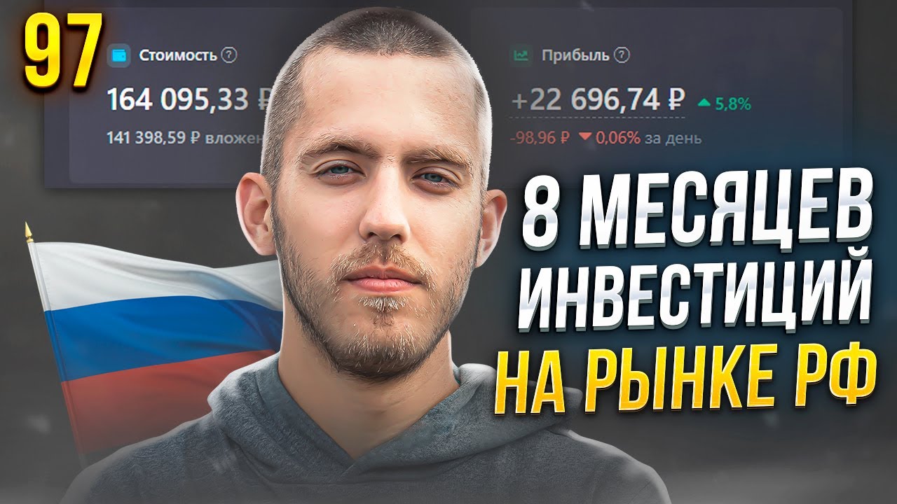 8 МЕСЯЦЕВ ИНВЕСТИЦИЙ на Фондовом Рынке РФ Сколько заработал Докупаю