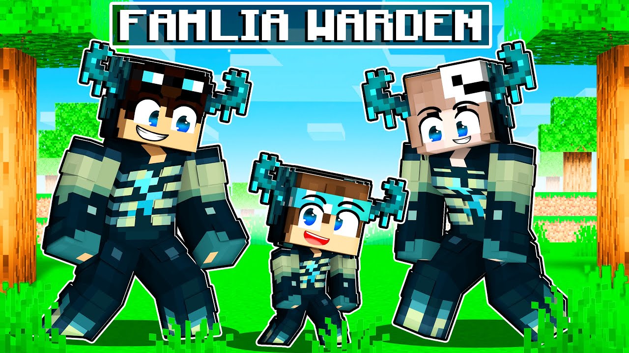ALEX MONTE tem uma FAMÍLIA WARDEN no Minecraft! - YouTube