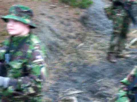 shooting bullfrog out of tree - YouTube