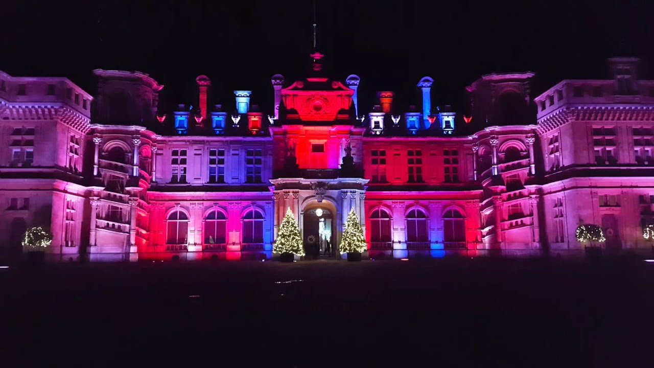 Waddesdon Manor Light Show Christmas 2015 - YouTube