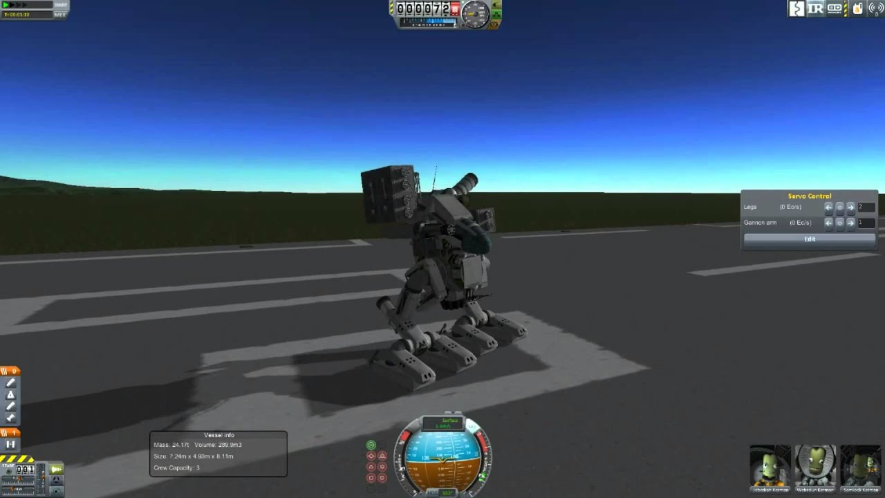 KSP - Mechwarrior walker 31 - Metal Gear D - YouTube