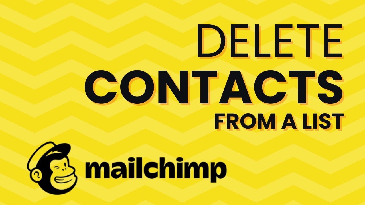 Mailchimp Tutorial: How to Delete or Archive Contacts from a List - YouTube