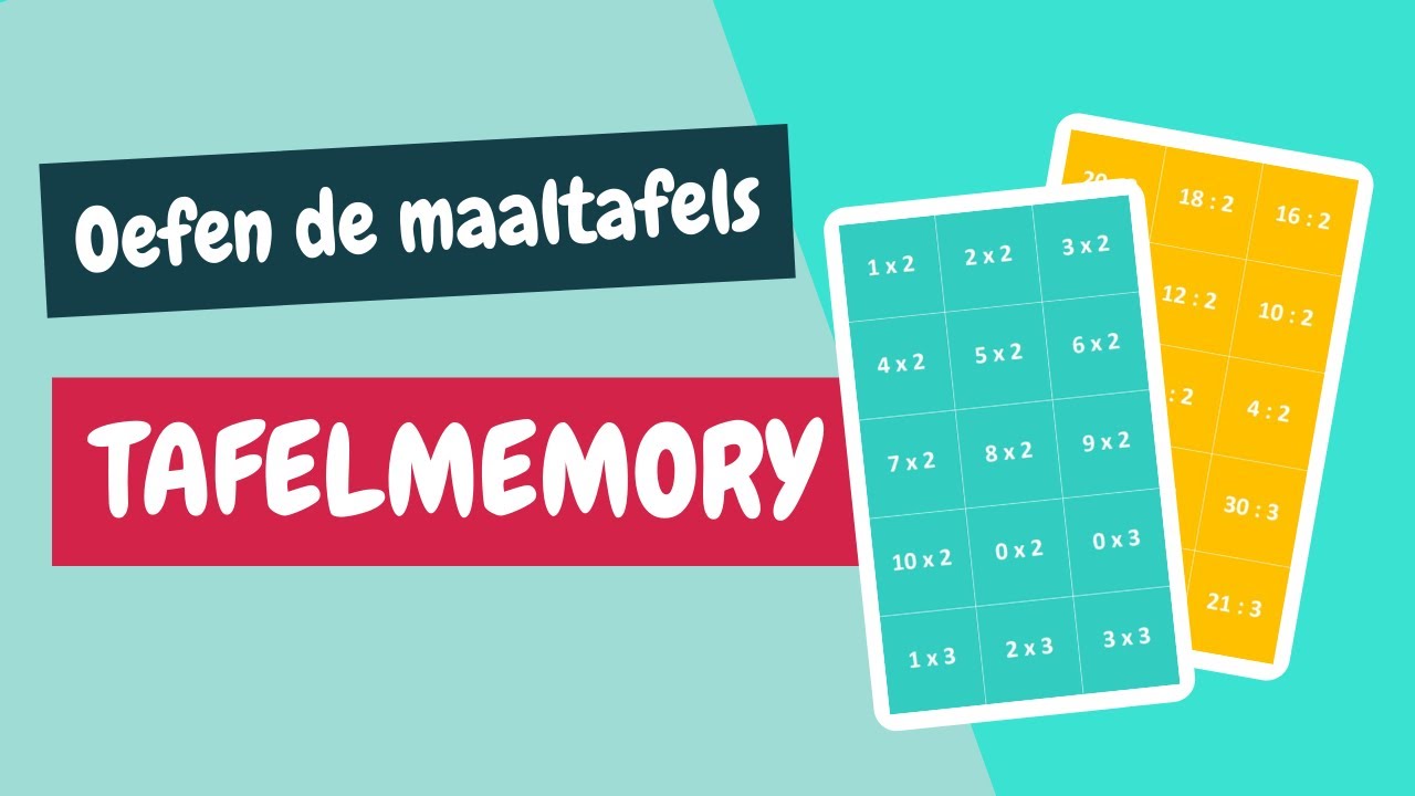 MEMORY | TAFELS OEFENEN - YouTube