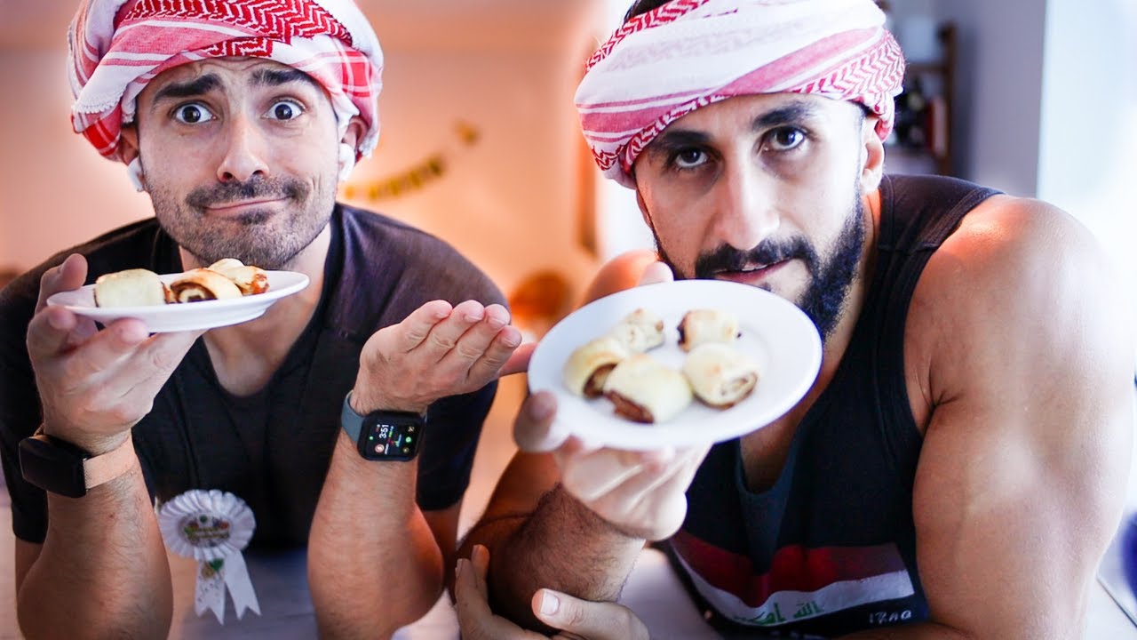 We tried to make Iraqi Dessert Klecha | طريقة عمل كليجة عراقية - YouTube