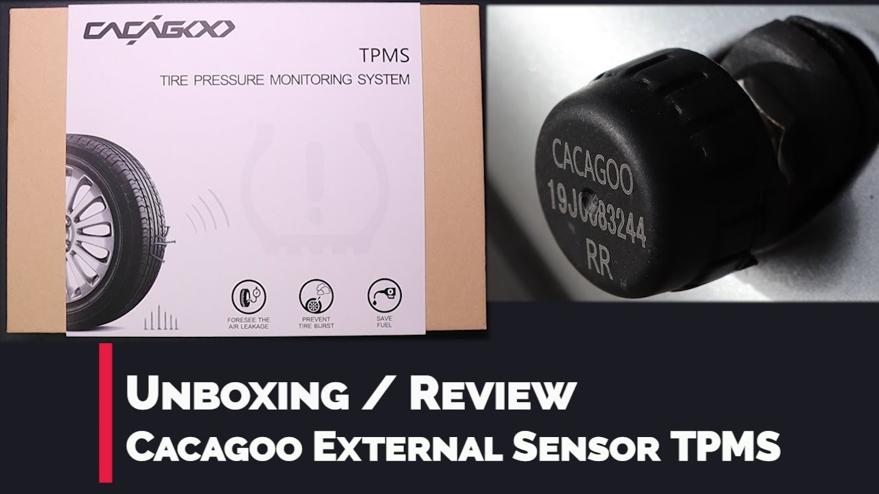 Cacagoo Wireless TPMS - Tire Pressure Monitoring System - Unboxing ...