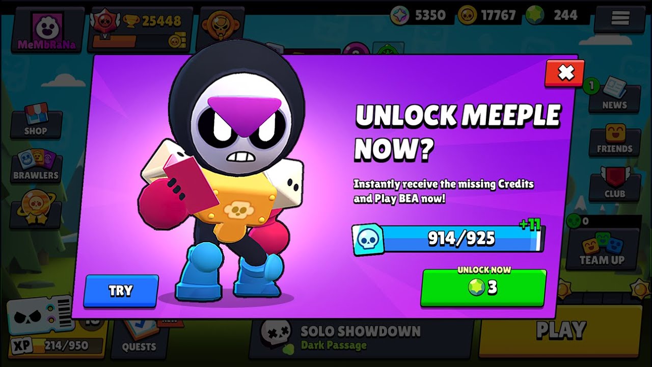 😍NEW BRAWLER MEEPLE IS HERE!!!🎁|FREE GIFTS Brawl Stars - YouTube