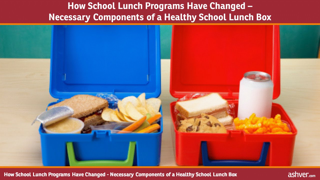 How School Lunch Programs Have Changed - Necessary Components of a ...