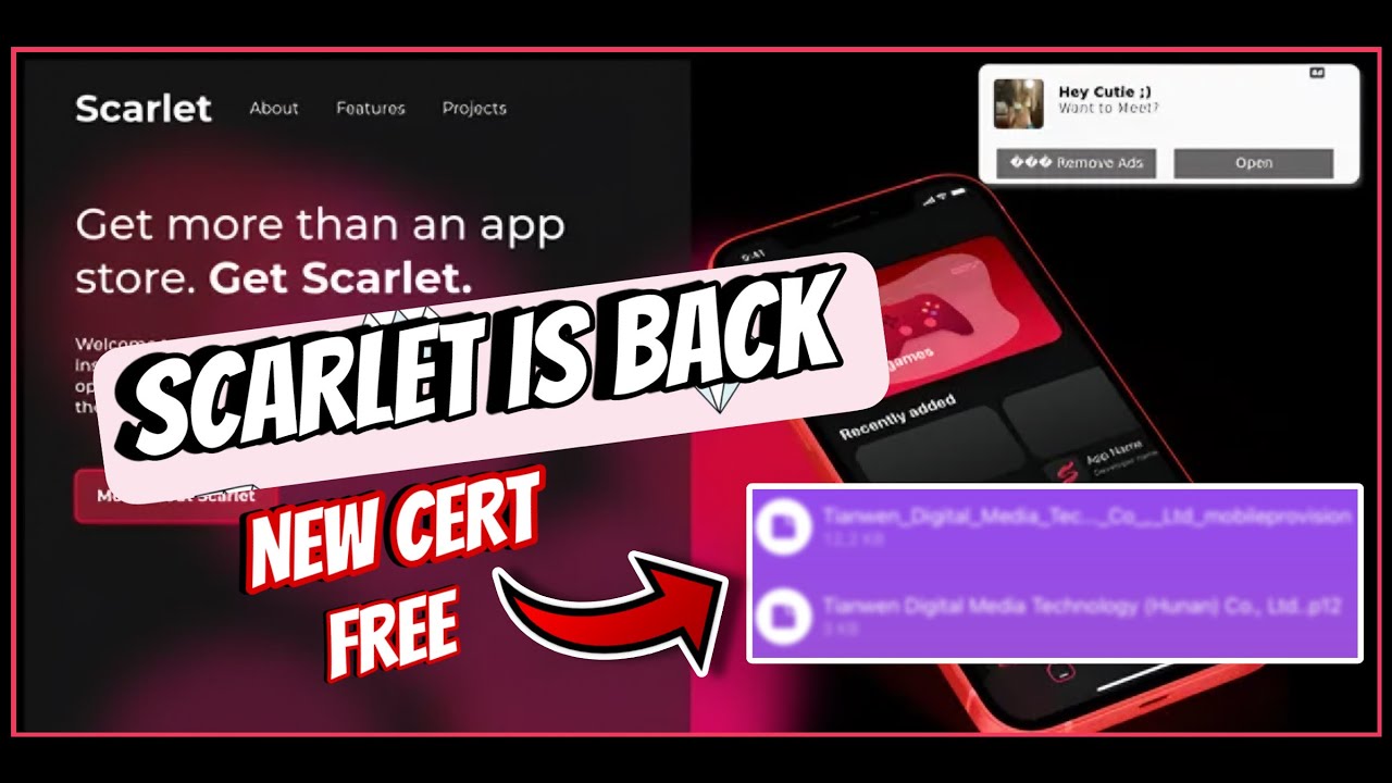 HOW TO USE SCARLET WITH CERTIFICATE DEVELOPER ? ( Agario mobile ) - YouTube