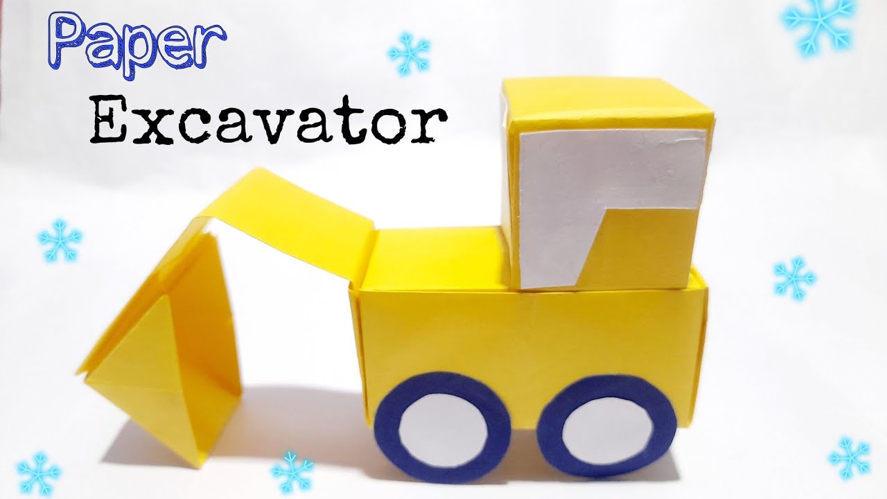 How To Make Paper Excavator || Paper vehicles craft || Funny Craft Boy ...