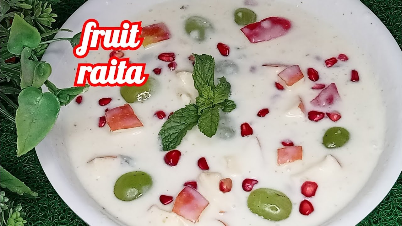 fruit raita recipe।। mix fruit raita recipe।। how to make fruit raita ...