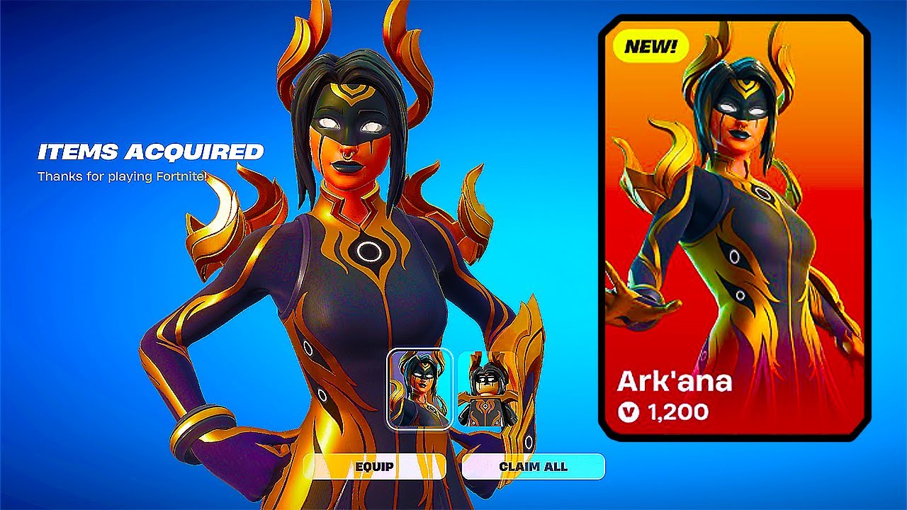 Purchasing ARK'ANA SKIN & 360 EMOTE IN FORTNITE! - YouTube