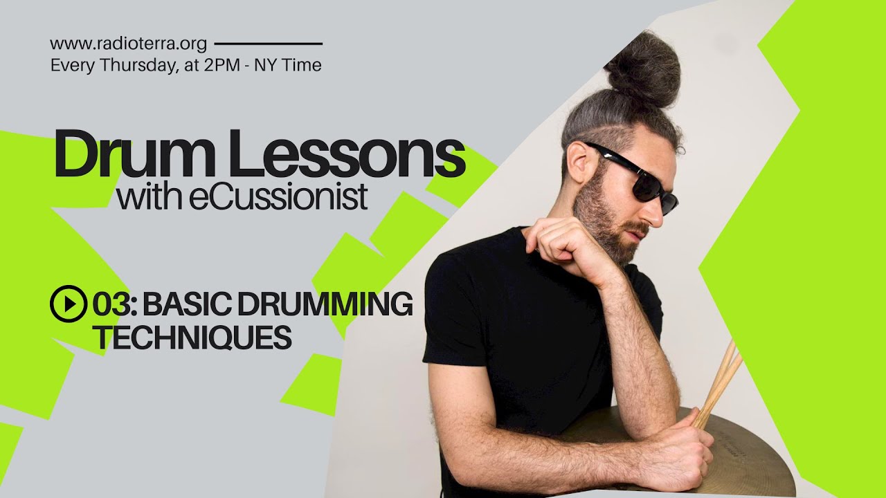 DRUMS USA LESSON 3 | 3º Tri: BASIC DRUMMING TECHNIQUES - YouTube