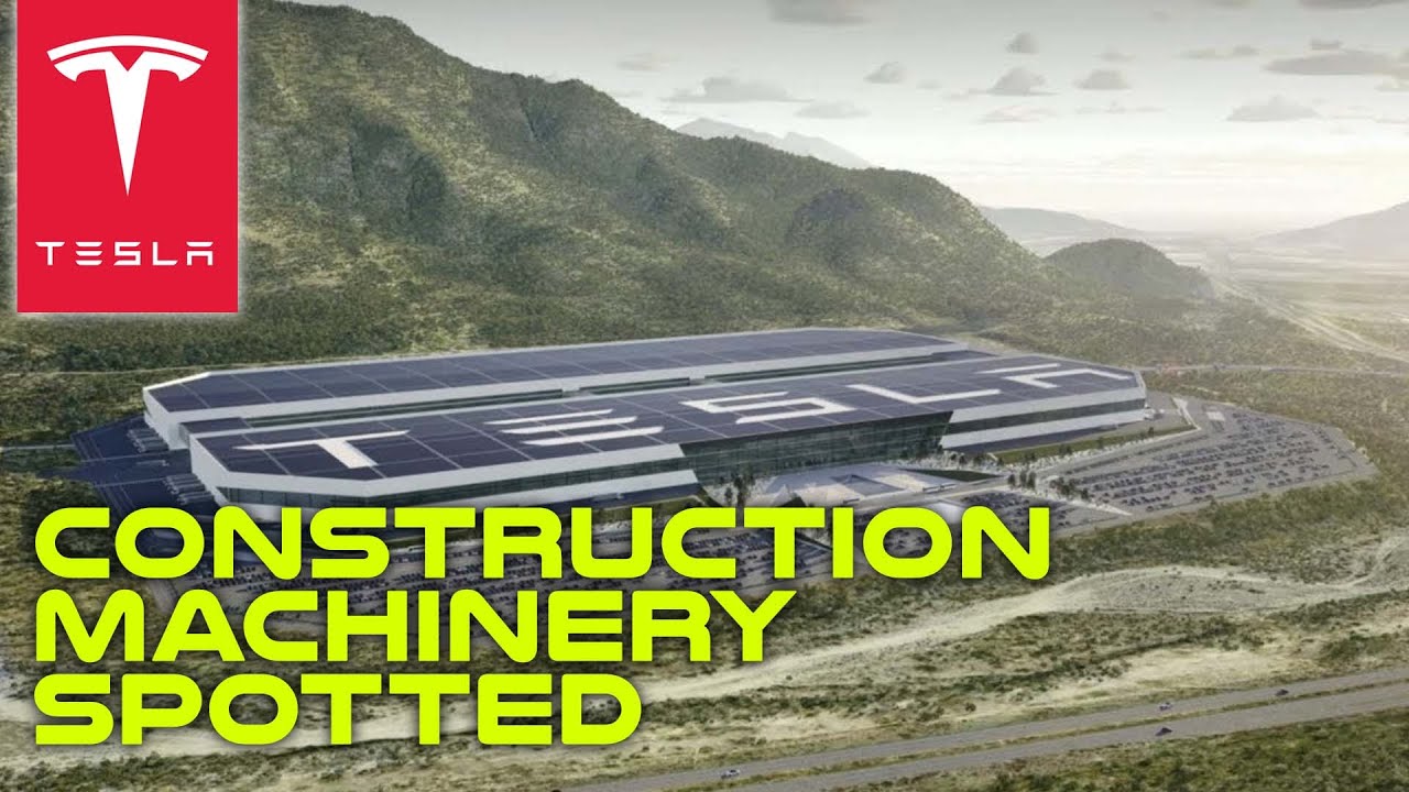 Tesla Giga Mexico initial construction machinery spotted on site - YouTube