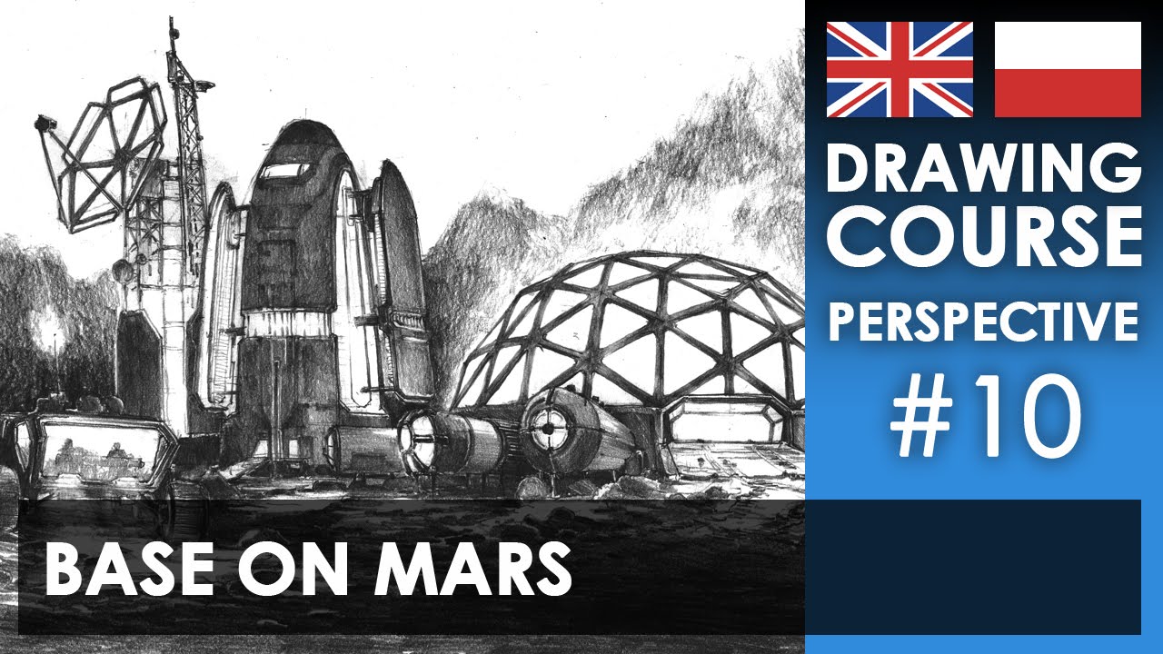 Drawing tutorial - Base on Mars | Kurs rysunku - Baza na Marsie [S01E10 ...