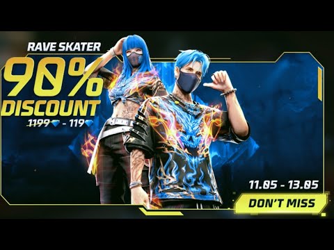 Free Fire RAVE SKATER BUNDLE ONLY 119 DIAMOND 😱💯#freefire #khangamer # ...
