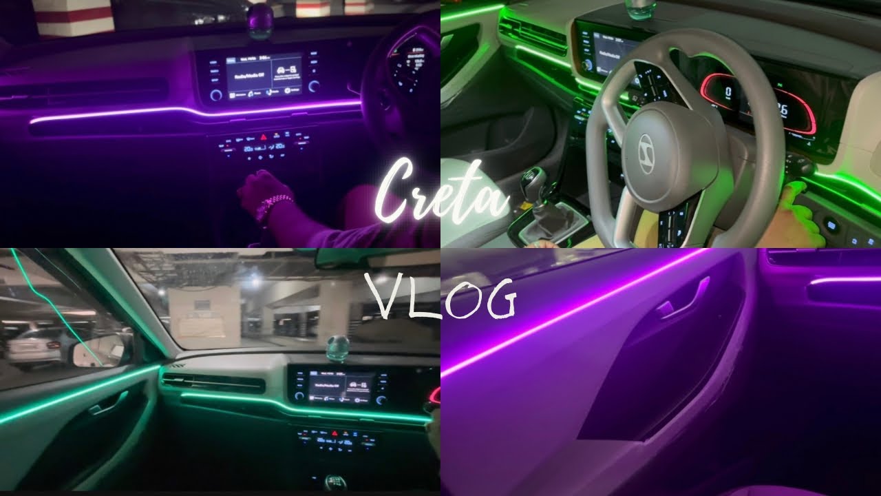 Creta Ambient Light Ahmedabad Mitha Kadi Vlog Full Injoy Video 😂 - YouTube