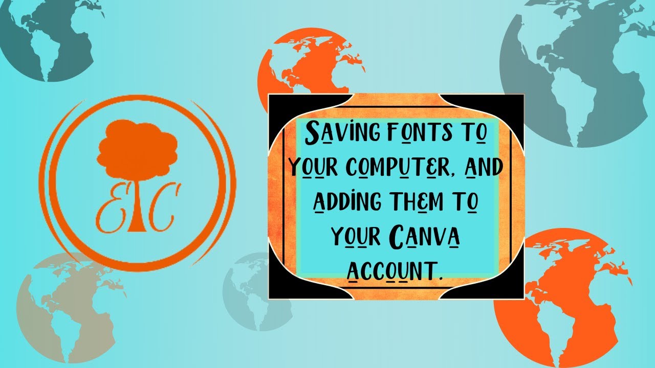 Saving fonts from 1001 Fonts and adding them to your Canva account ...