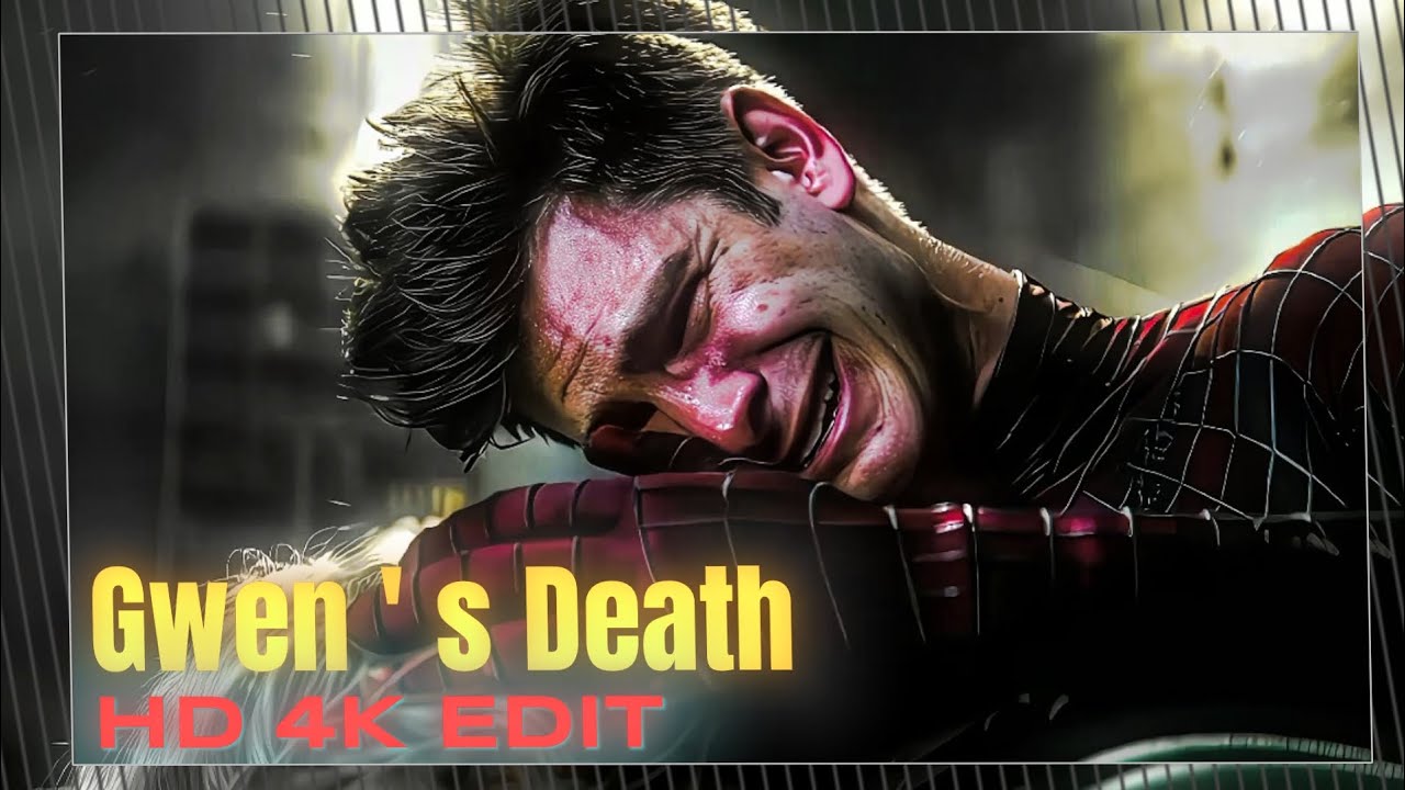 Gwen's death 4k edit || Gwen's death edit || Marvel amazing spider man ...