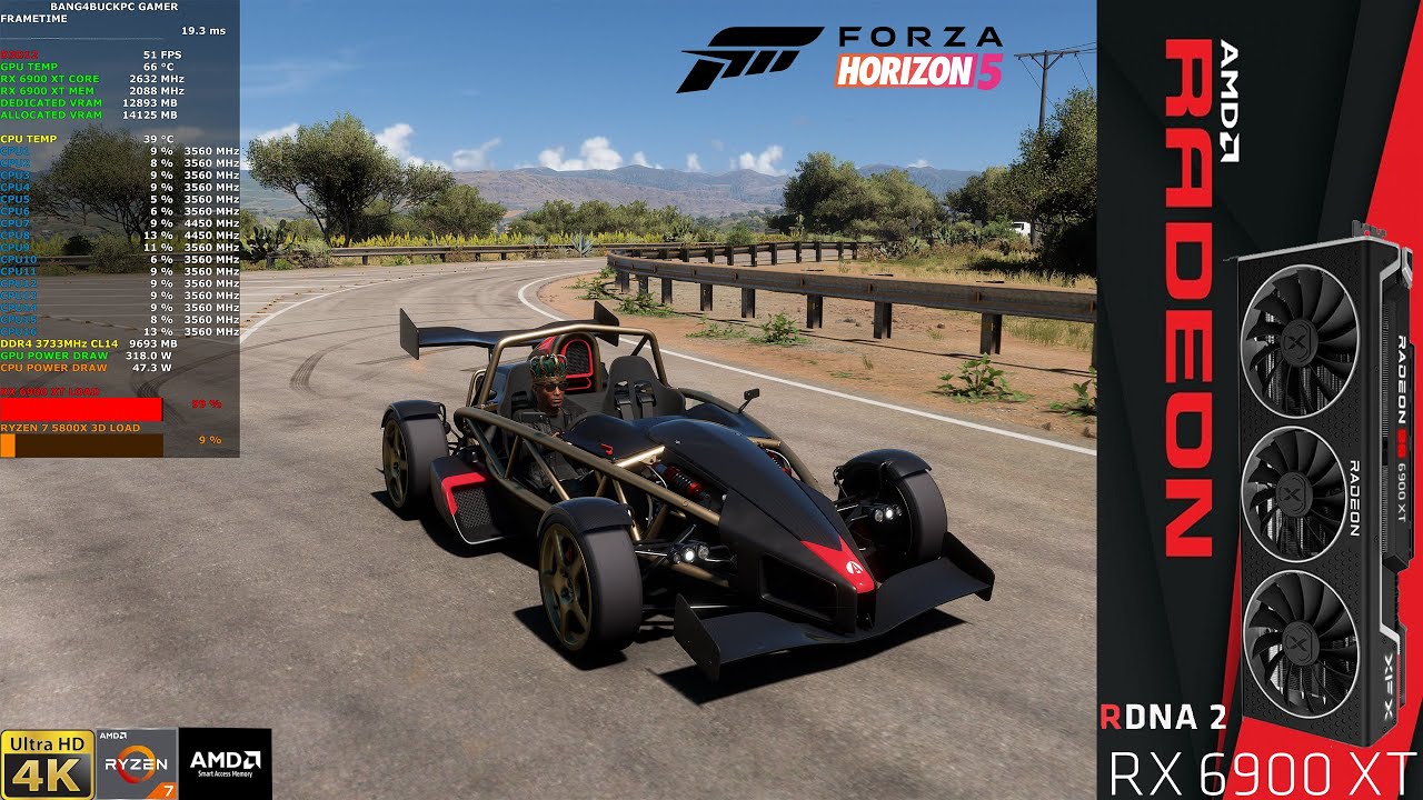 Forza Horizon 5 Ultra Settings Fidelity FX CAS 8K | RX 6900 XT | Ryzen ...