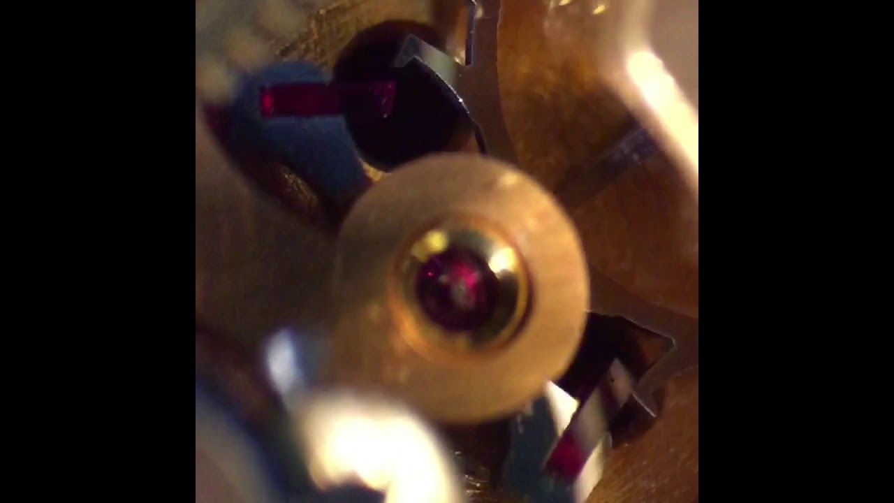 Elgin bomb timer escapement slow-mo with ultrasonic sound translation ...