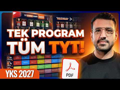 Başka Program Arama🎯  YKS 2027 İçin 10 Haftalık Dev TYT Planı I Hoca, Kitap ve Kamp Önerileri I +PDF