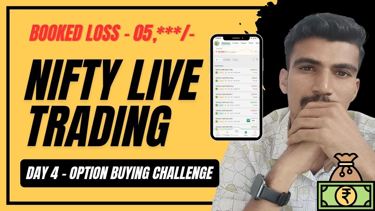Day 4 - Option Buying Challenge | Live Trading | Psychology & Mindset ...