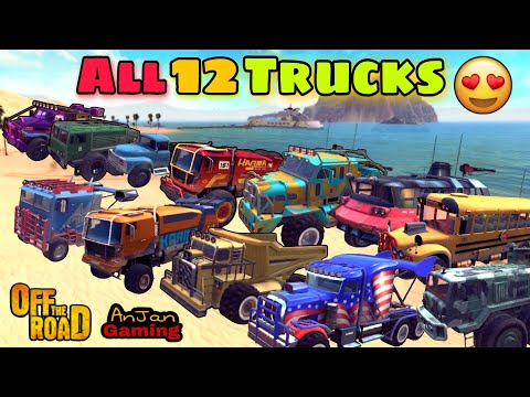 Off The Road all 12 Truck unlock 😮🤩 || Otr All Truck 😮😀🤩