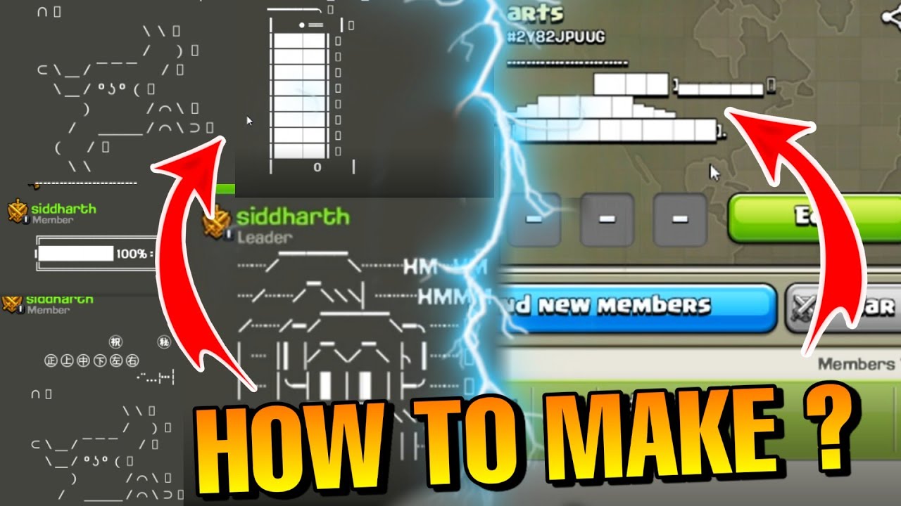 HOW TO MAKE TEXT ART IN CLASH OF CLANS COC FUNNY TEXT COPY LINK Chat Tricks To Amaze Your HOW TO MAKE TEXT ART IN CLASH OF CLANS COC FUNNY TEXT COPY LINK Chat Tricks To Amaze Your