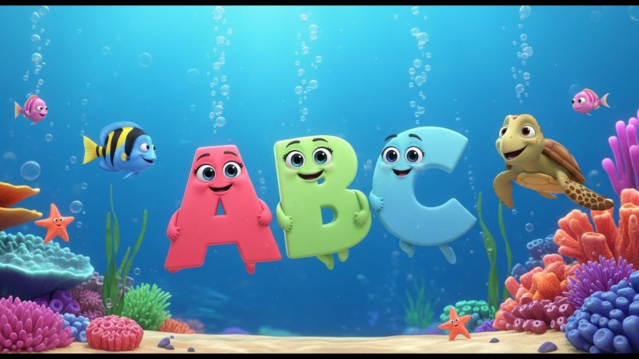 ABC Under the Ocean Waves 🐠 | Learn Alphabet for Kids | Ocean Adventure ...