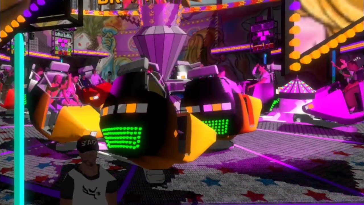 Funfair Ride Simulator 4 Breakdance (Storm Rider) offride FRS4 - YouTube