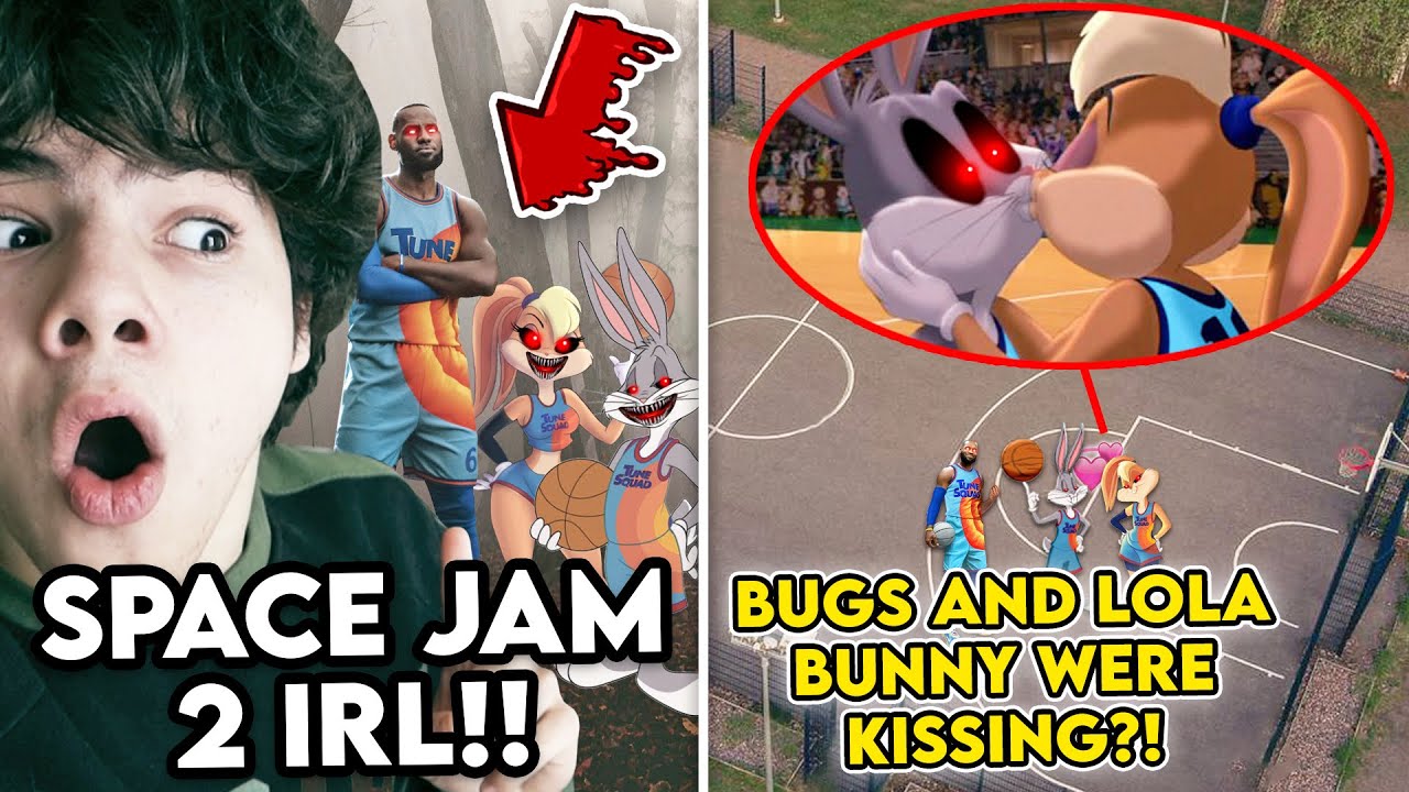 DRONE CATCHES BUGS BUNNY.EXE AND LOLA BUNNY.EXE KISSING!! (SPACE JAM 2 ...