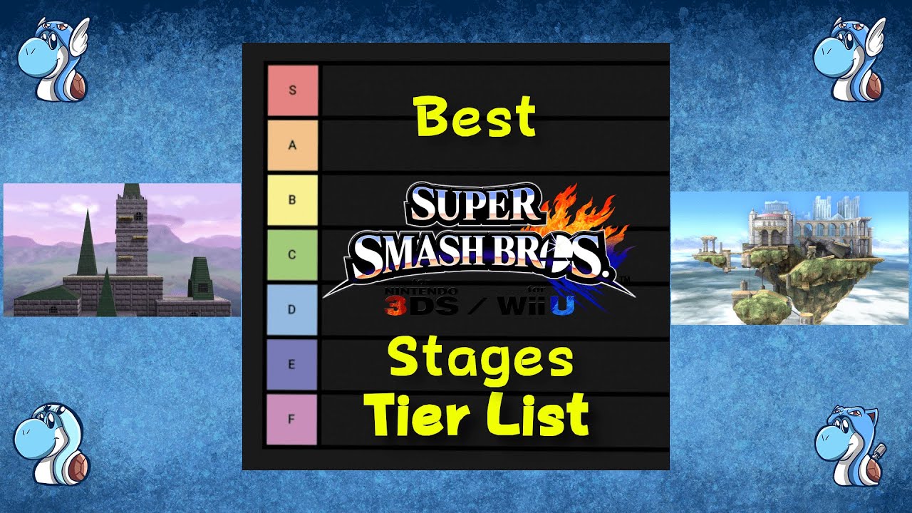 Smash Bros 4 Wii U and 3DS Stages Tier List - YouTube