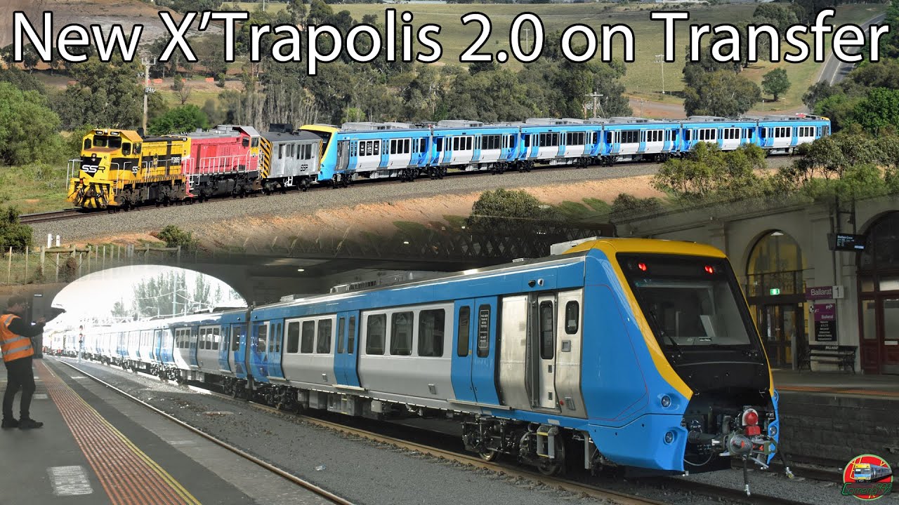 Melbourne's Newest Train on Transfer | Metro X'Trapolis 2.0 Set 1 ...