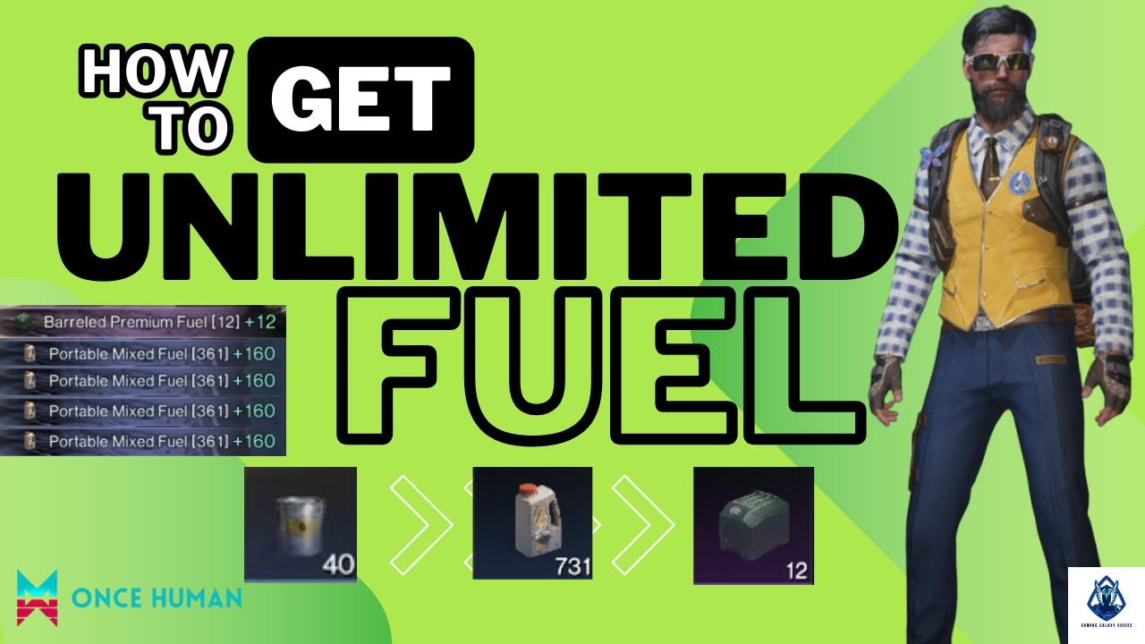 5 tricks to get Unlimited passive fuel in once human from day 1. # ...