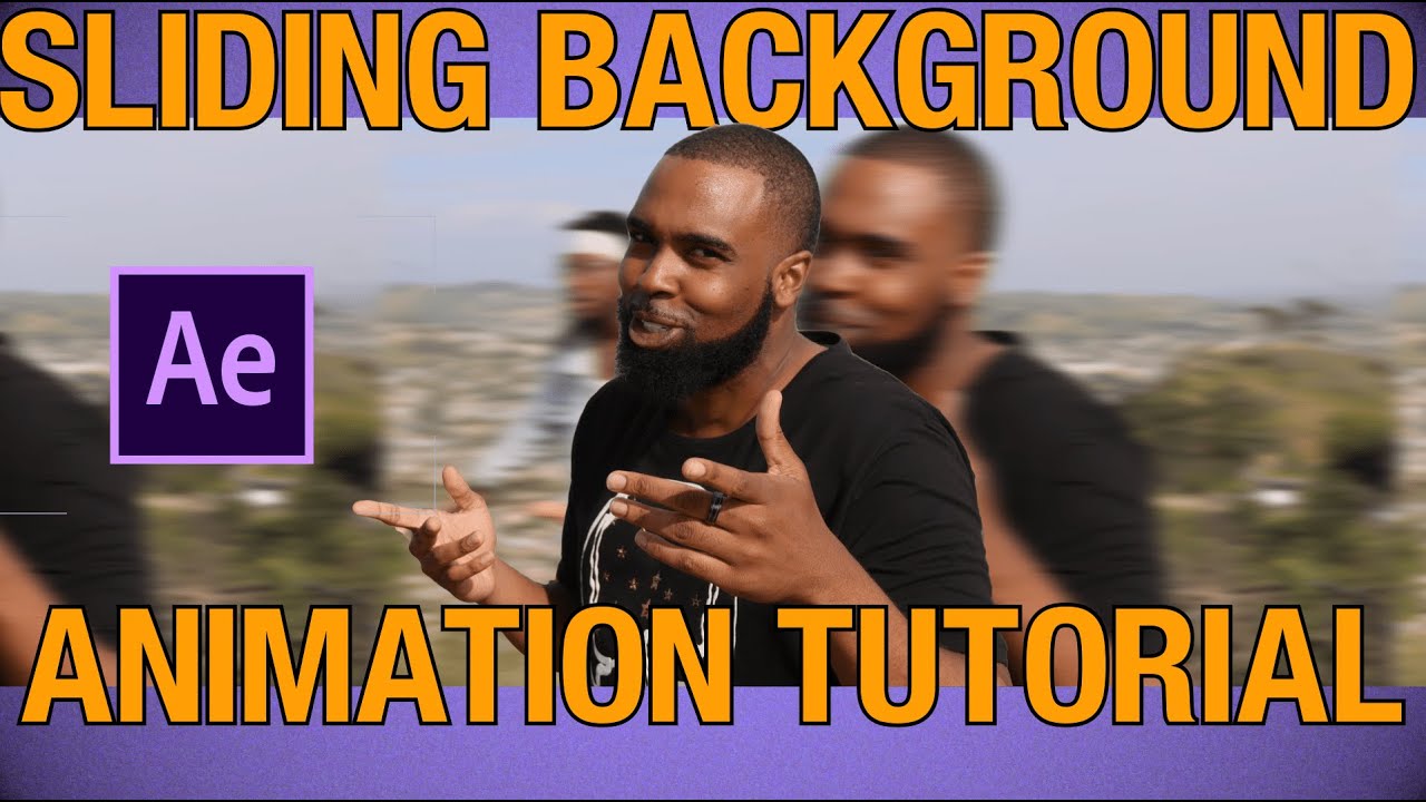 SLIDING BACKGROUND EFFECT | AFTER EFFECTS TUTORIAL - YouTube
