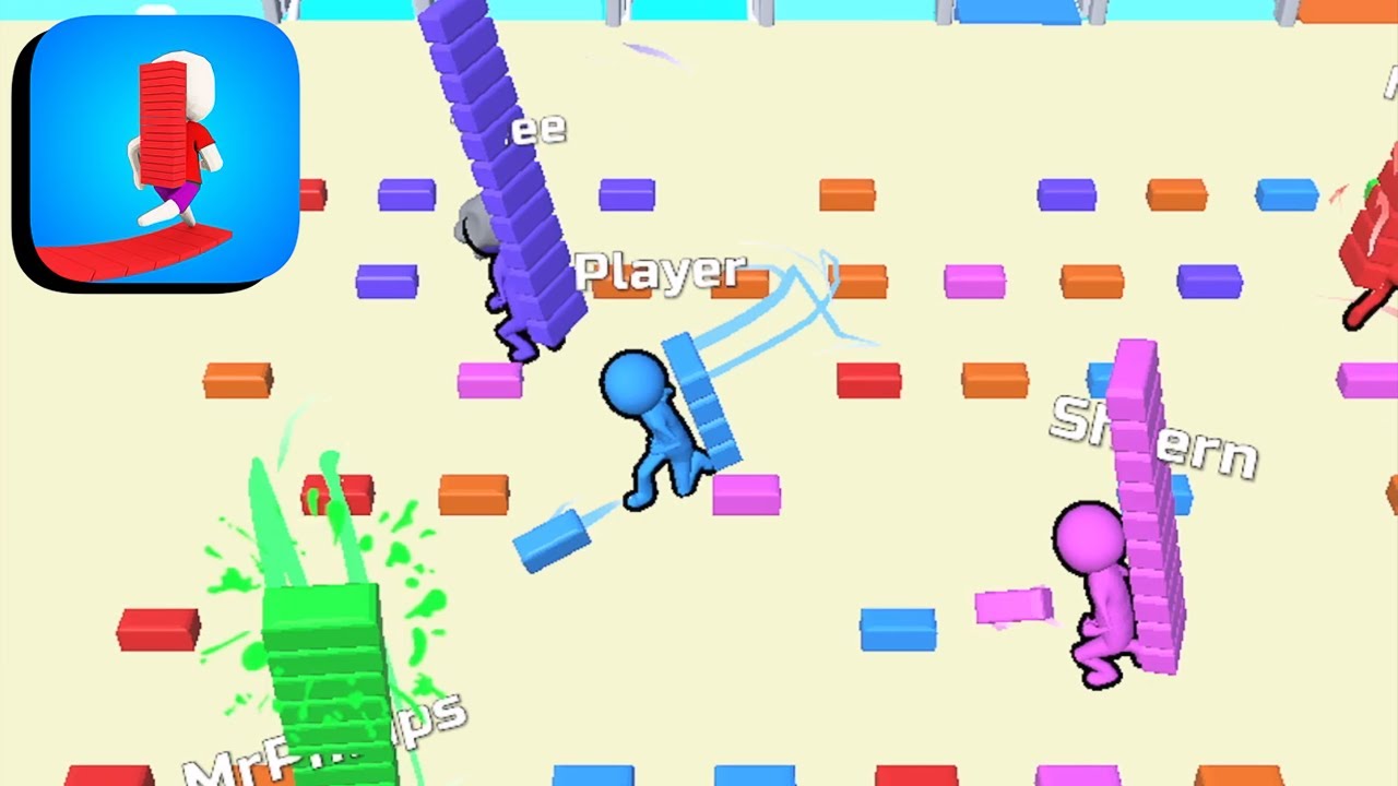 Bridge Race - All Levels Gameplay Android,ios (Levels 1-3) - YouTube