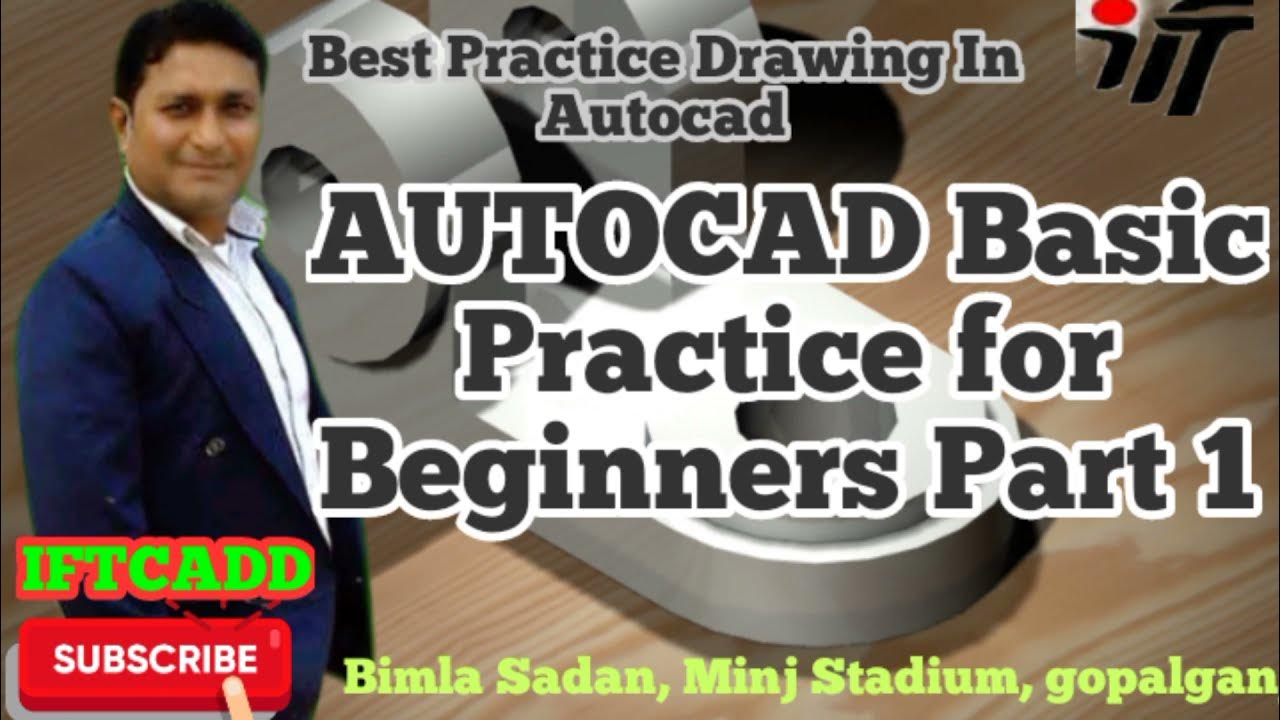 Mechanical Basic Autocad Drawing ll Beginners Part 1 - YouTube