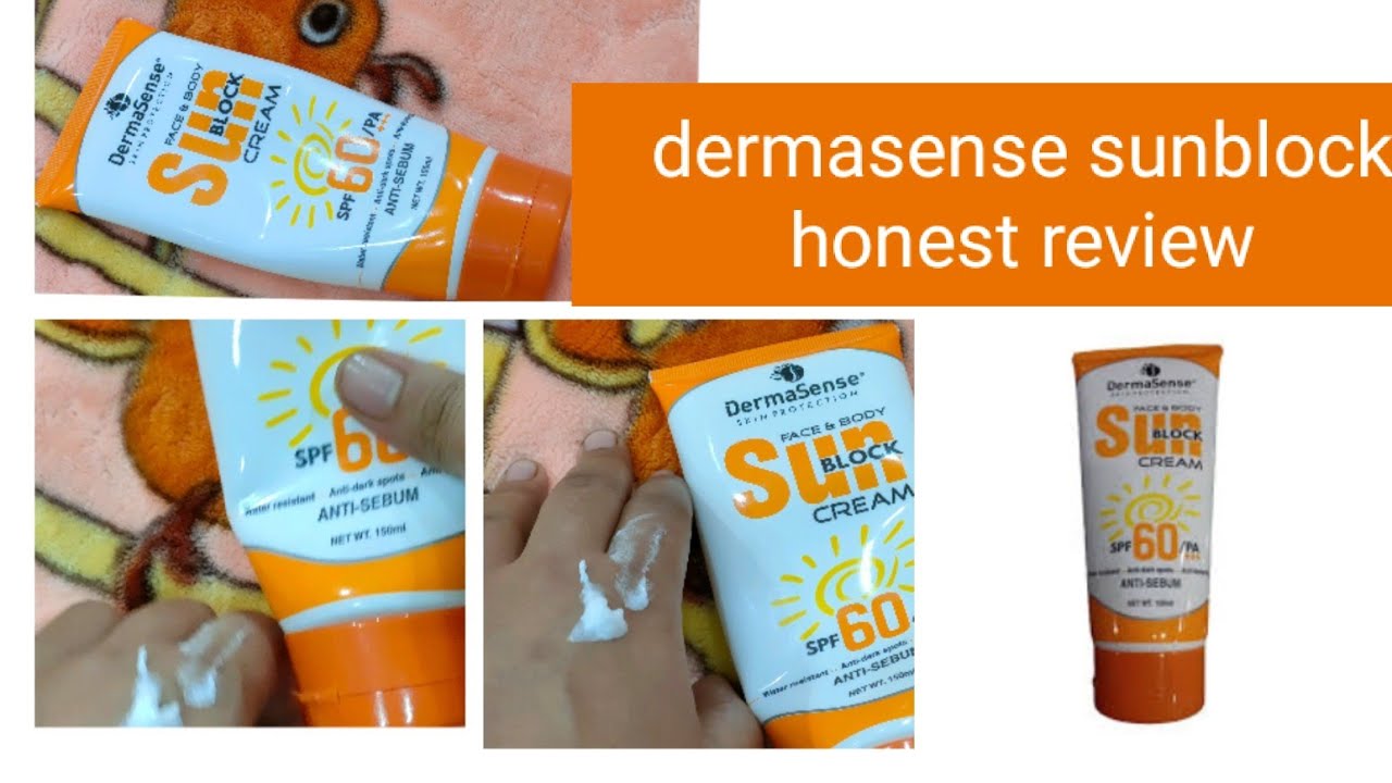 derma sense sunblock review#sunblock#beginners #how - YouTube