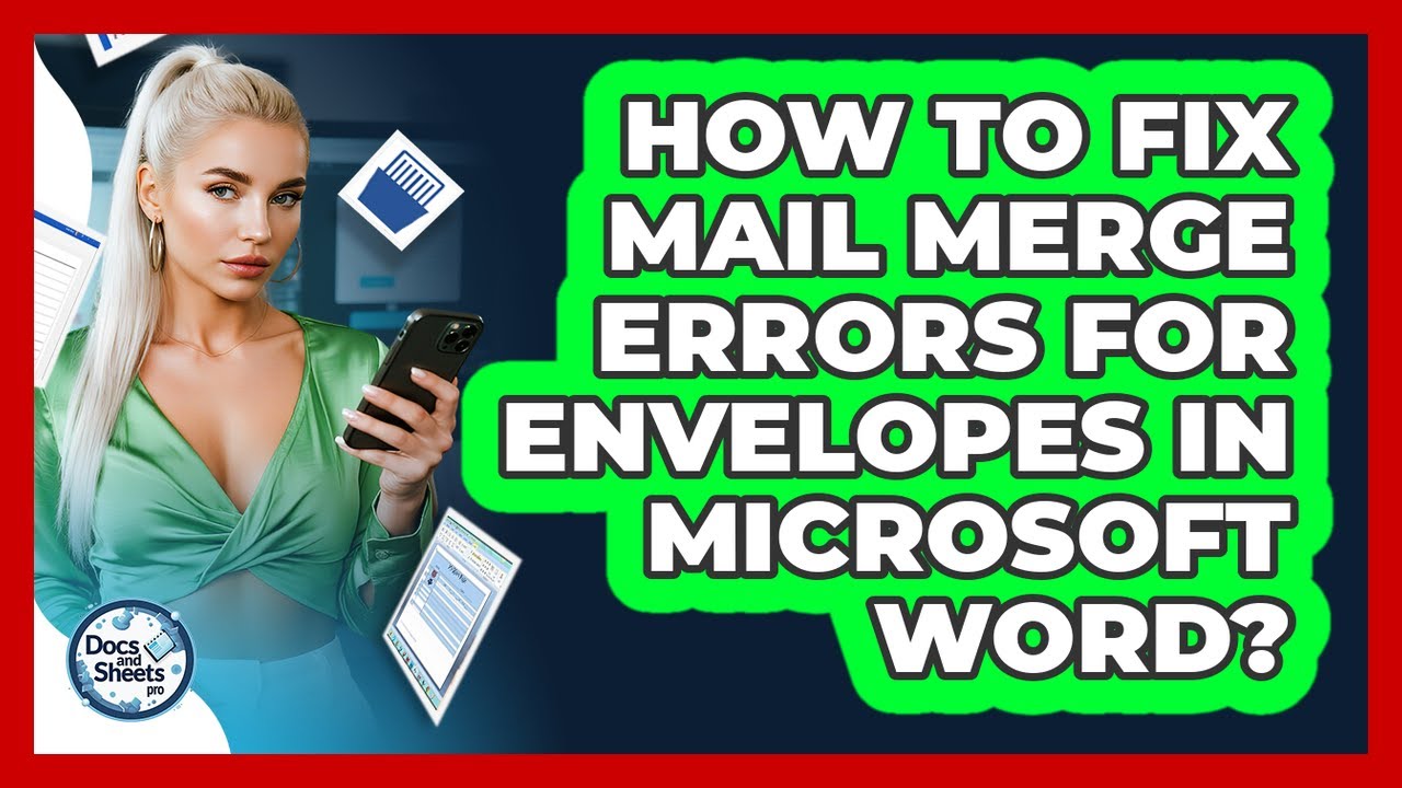 How To Fix Mail Merge Errors For Envelopes In Microsoft Word? - Docs ...