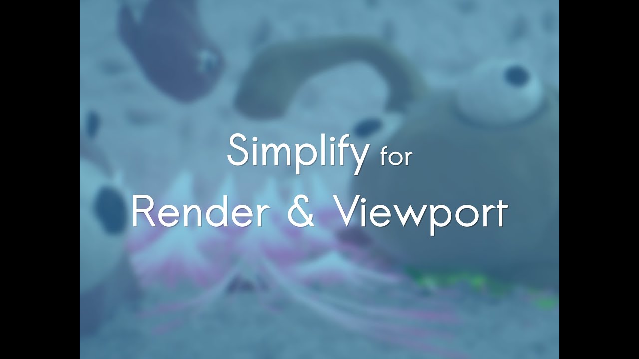 Simplify Viewport & Render - Blender 2.75 - YouTube