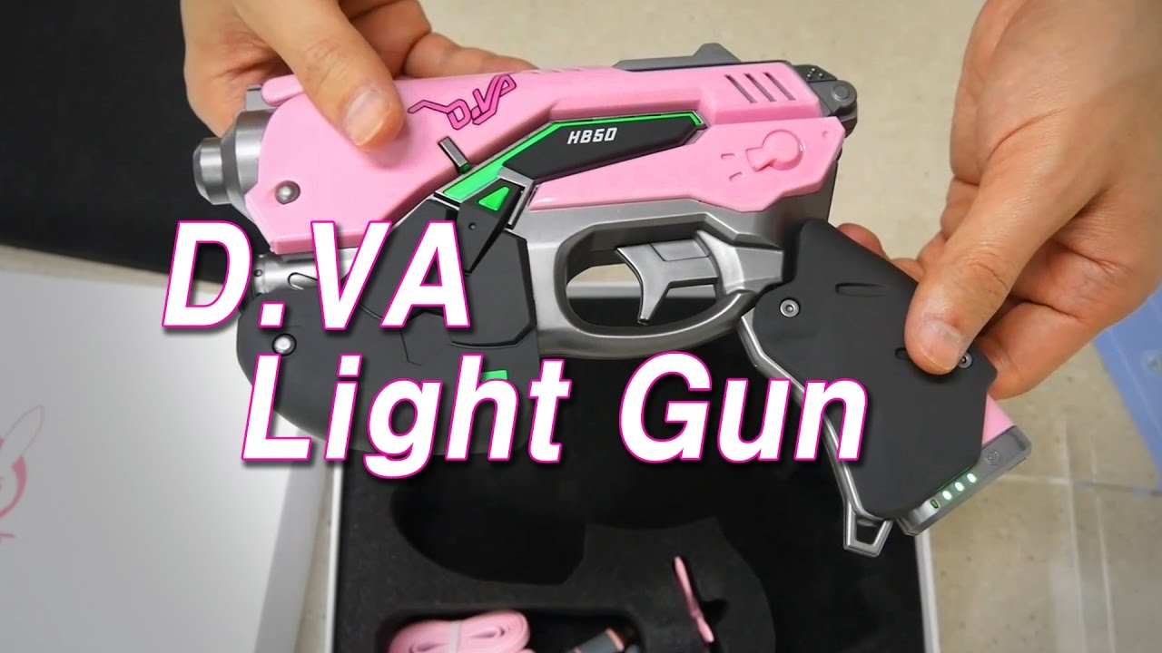 Overwatch D.VA Light Gun, usb charger 오버워치 디바 총(라이트건) 보조배터리 개봉기 - DK TV ...