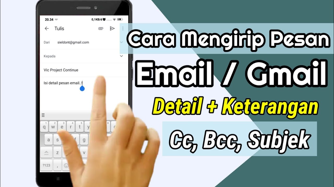 DETAIL! Cara Kirim Pesan Email Gmail Lewat Hp | Cara Mengirim Pesan ...