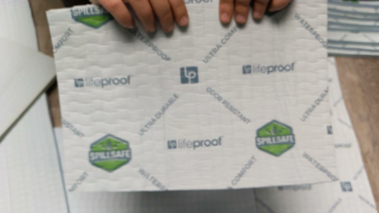 Strength test on 2 LifeProof brand carpet padding - YouTube