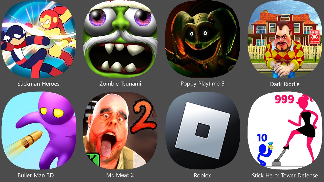 Stickman Heroes,Bullet Man 3D,RobloxDark Riddle,Stick Hero: Tower ...