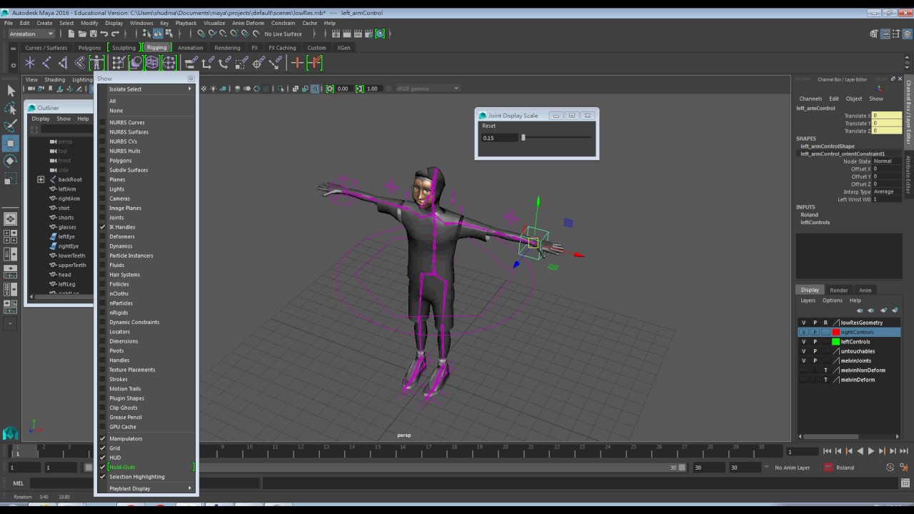 maya 2106 character set - YouTube
