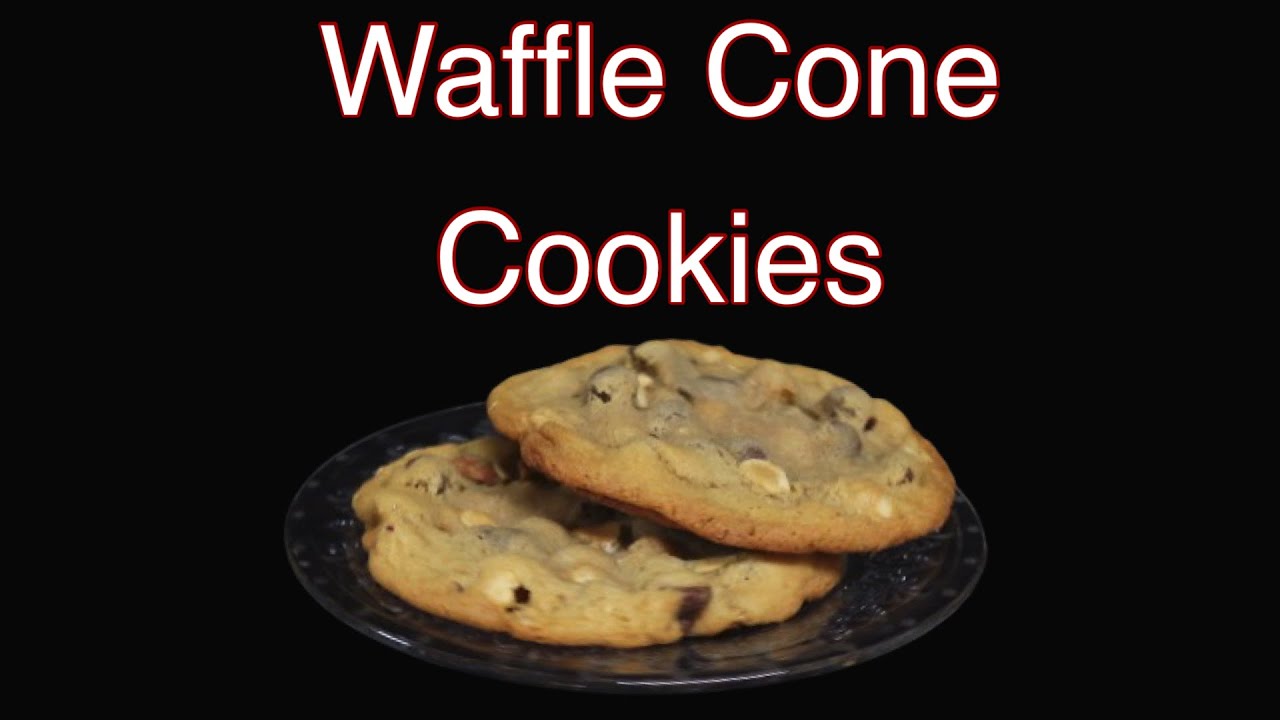 Waffle Cone Cookies - YouTube