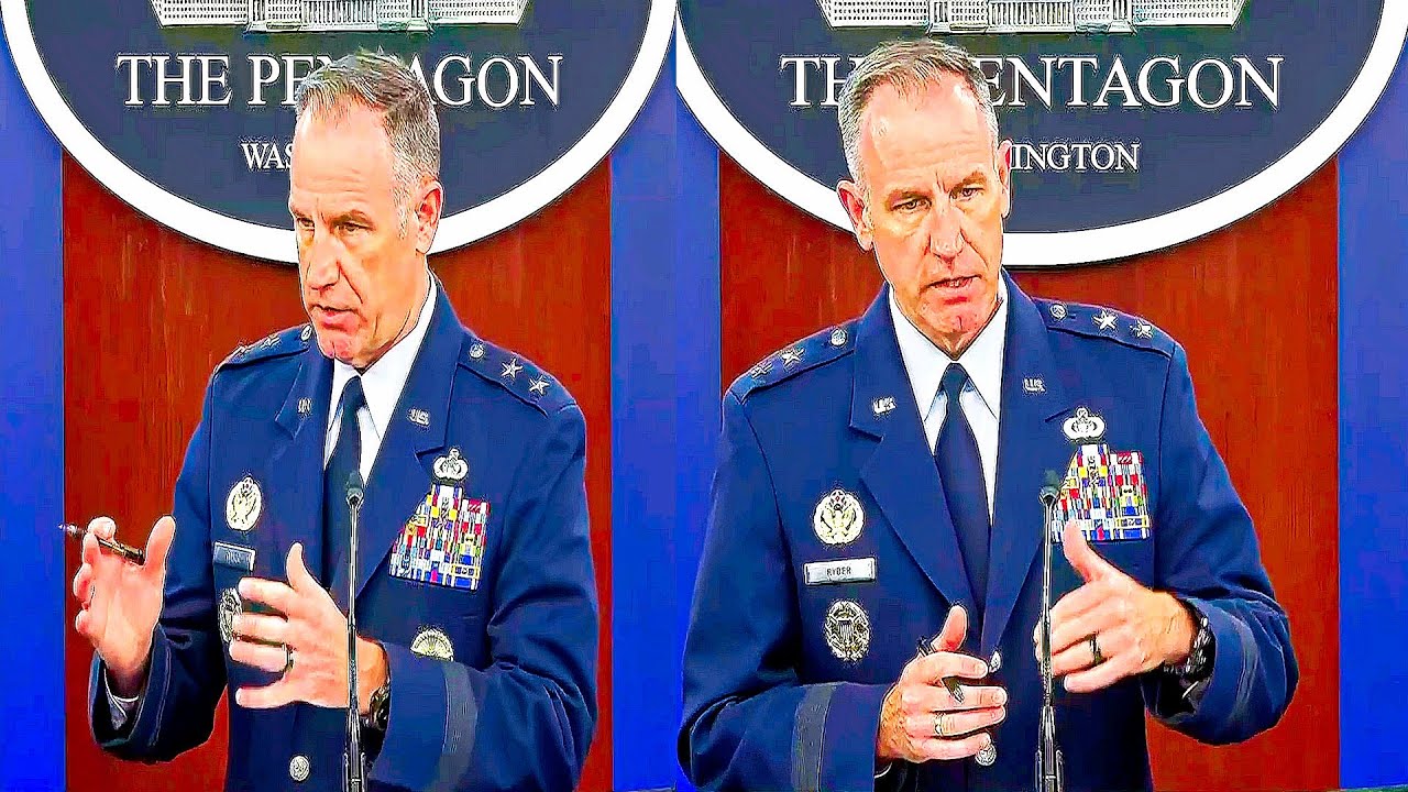 Pentagon Press Secretary Air Force Maj. Gen. Pat Ryder Talks to Media ...