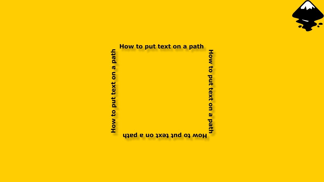 How to write in a square in Inkscape - YouTube