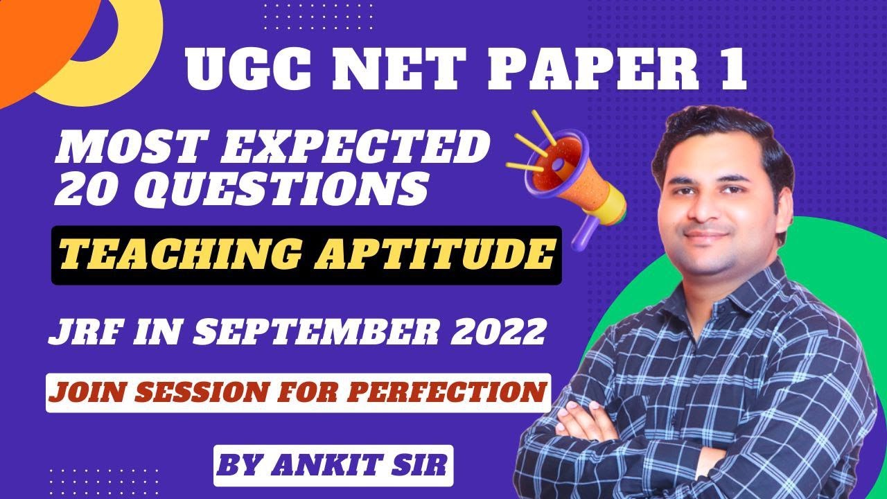 UGC NET 2022 | Paper 1 Most Expected Questions | Teaching Aptitude ...