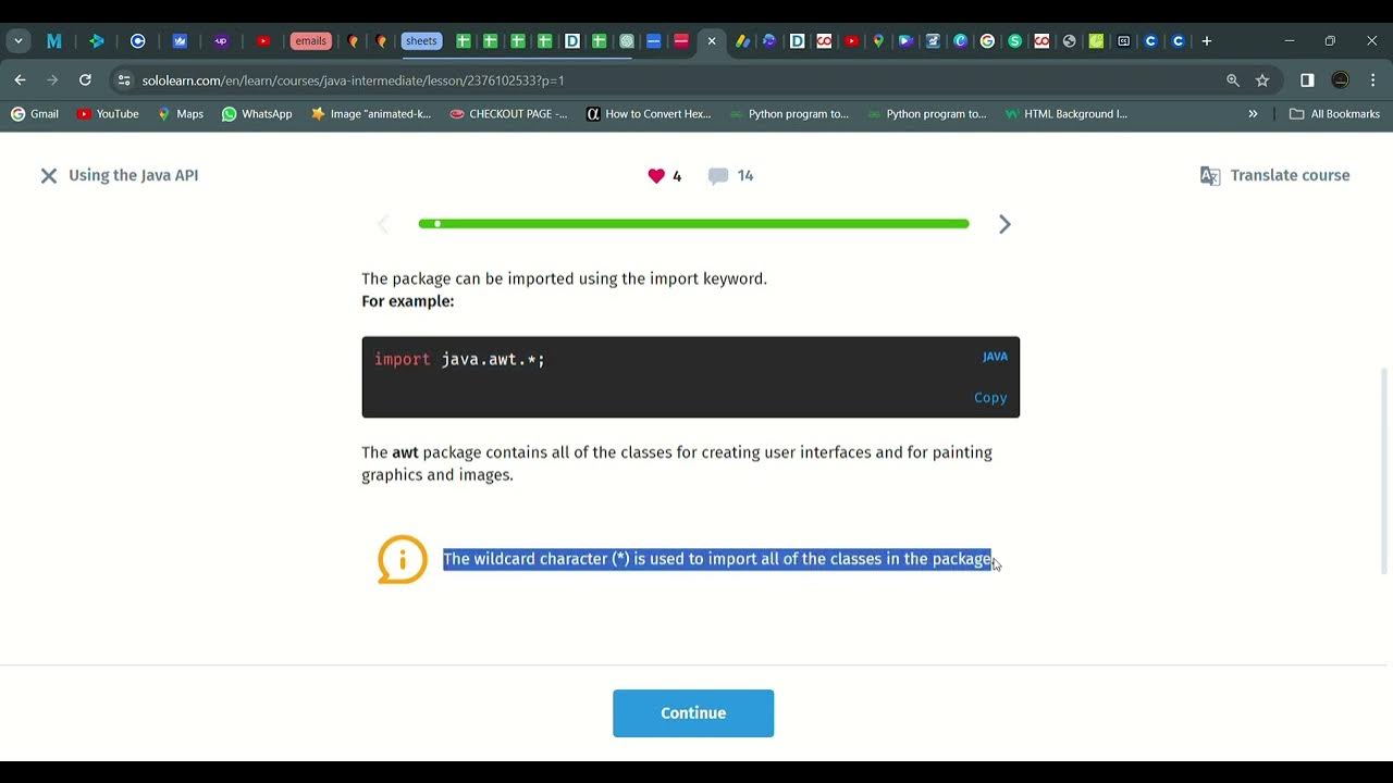 25 Using the Java API | Java Intermediate | Sololearn - YouTube